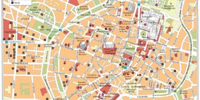 Munique mapa - Mapas de Munique, Baviera - Alemanha)