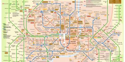 Munique mapa - Mapas de Munique, Baviera - Alemanha)