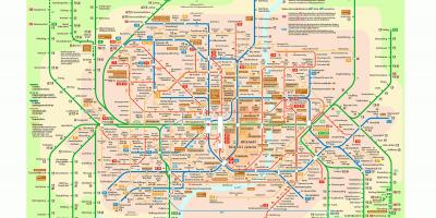 Munique mapa - Mapas de Munique, Baviera - Alemanha)